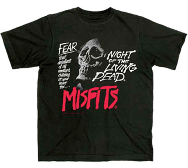 Misfits-Fear-Night Of The Living Dead-Black t-shirt – burning airlines
