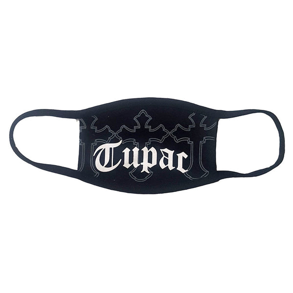 Tupac - Logo & Crosses - Face Mask – burning airlines