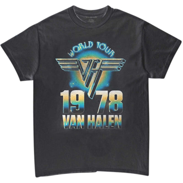 Van Halen - World Tour '78 - Black t-shirt – burning airlines