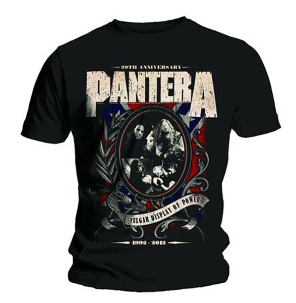 Pantera - Anniversary Shield - Black T-shirt – burning airlines
