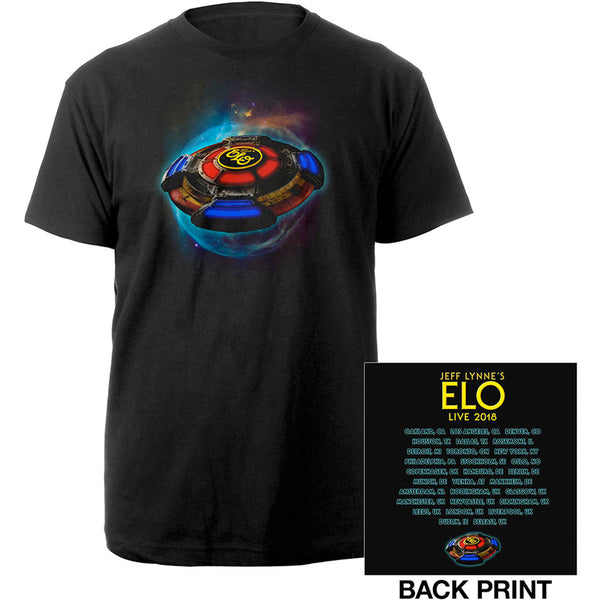 ELO-Electric Light Orchestra - 2018 Tour Logo - Black t-shirt – burning ...